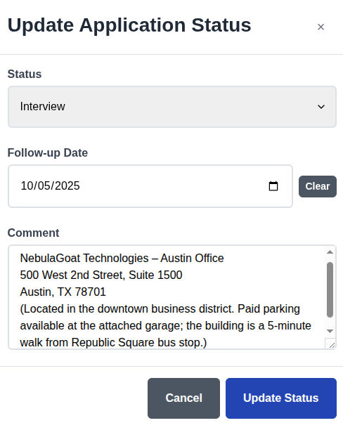Applied Jobs Tracking - Help Center