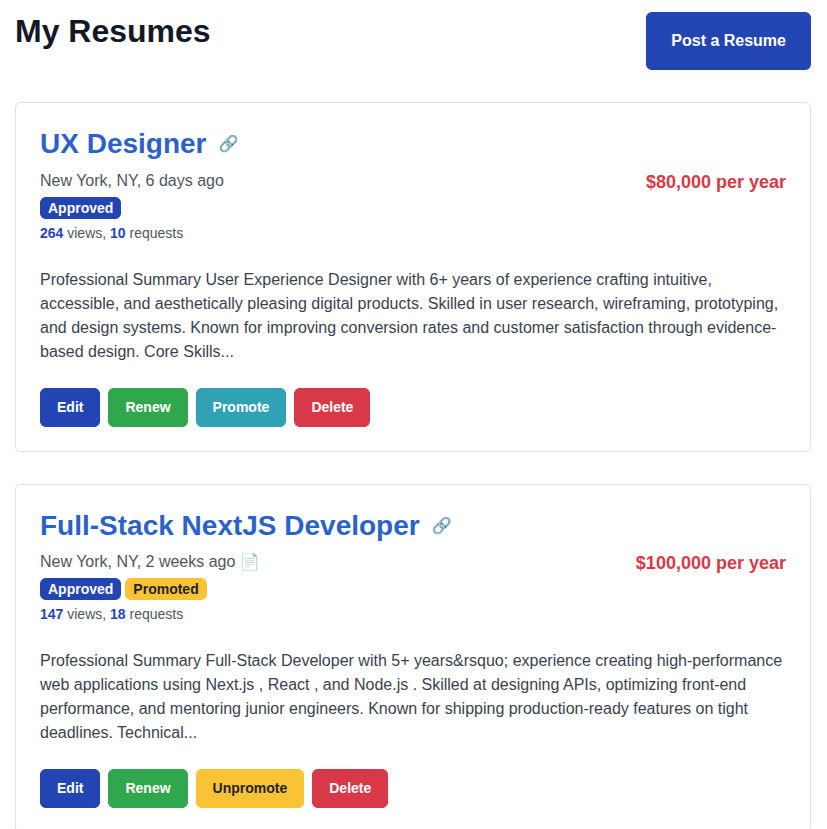 Creating Resumes - Help Center